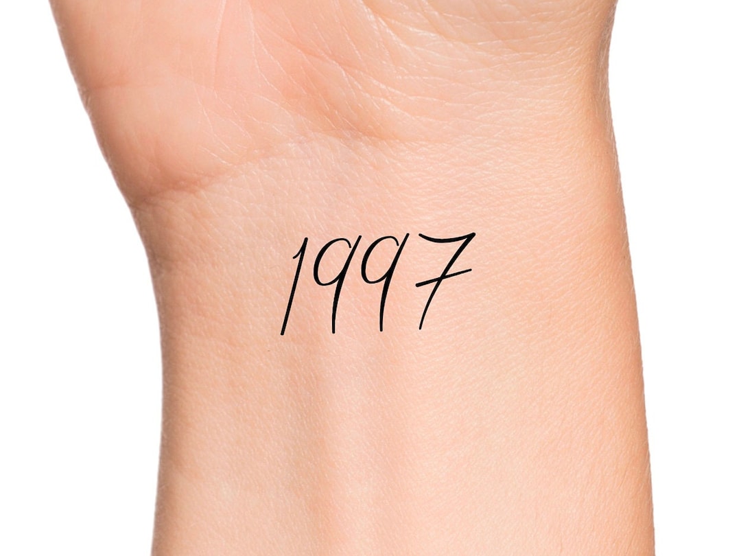 1997 Year Temporary Tattoo - Etsy