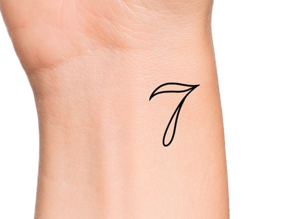 Seven Temporary Tattoo / 7 Tattoo - Etsy Canada