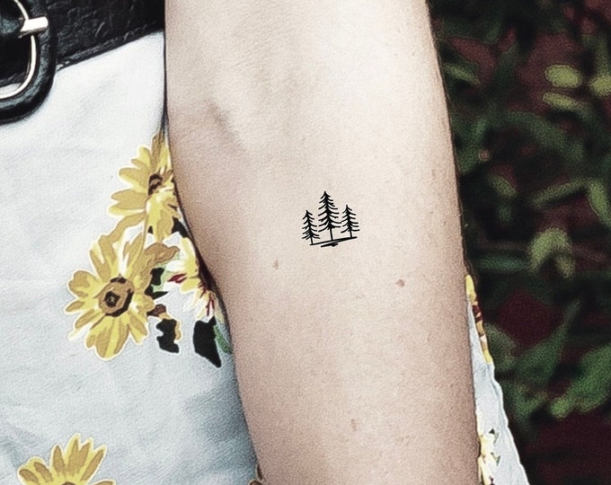 Rose Temporary Tattoo Flower Tattoo Floral Temp Tattoos - Etsy