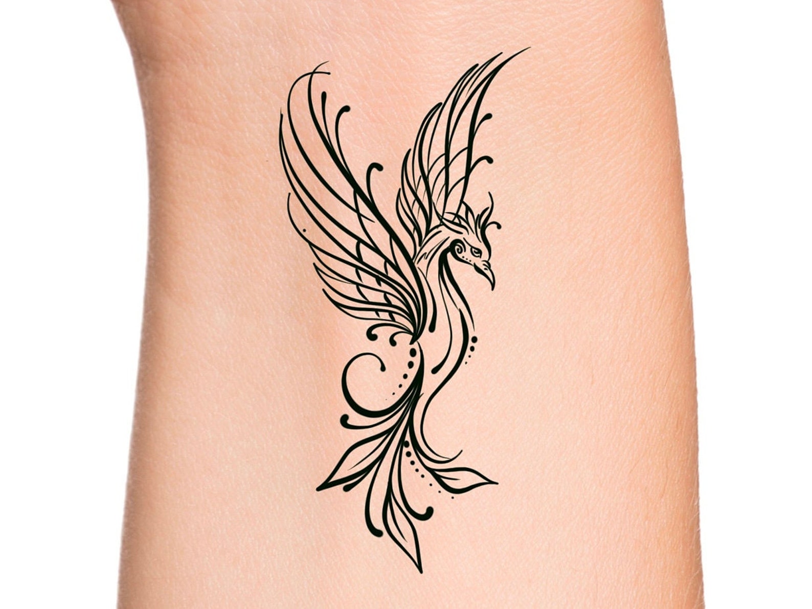 Phoenix Temporary Tattoo Still I Rise Phoenix - Etsy