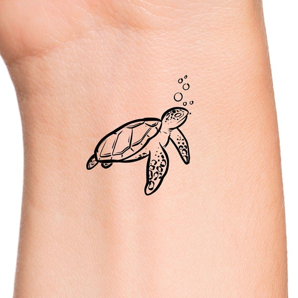 Turtle Tattoo - Etsy