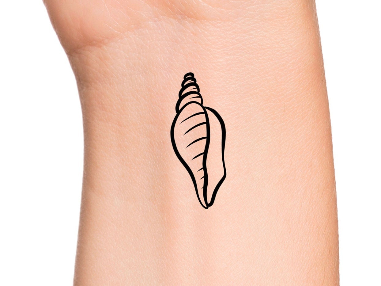 Seashell Finger Tattoo