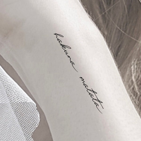 Temporary Word Tattoo - Etsy