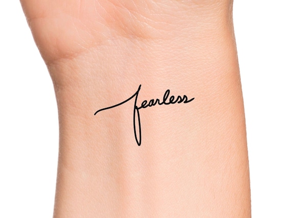 Fearless Word Tattoos