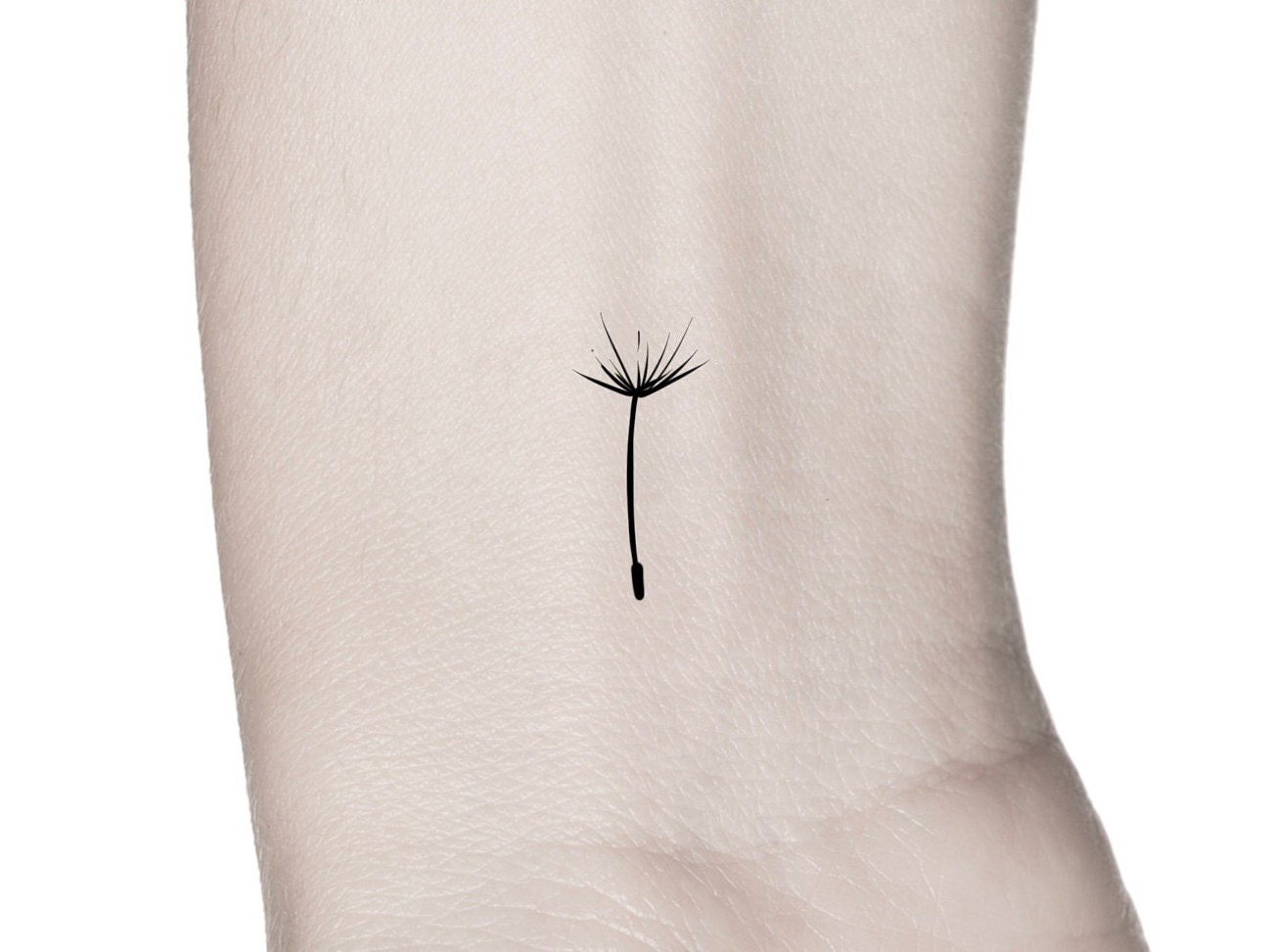 Single Dandelion Seed Tattoo