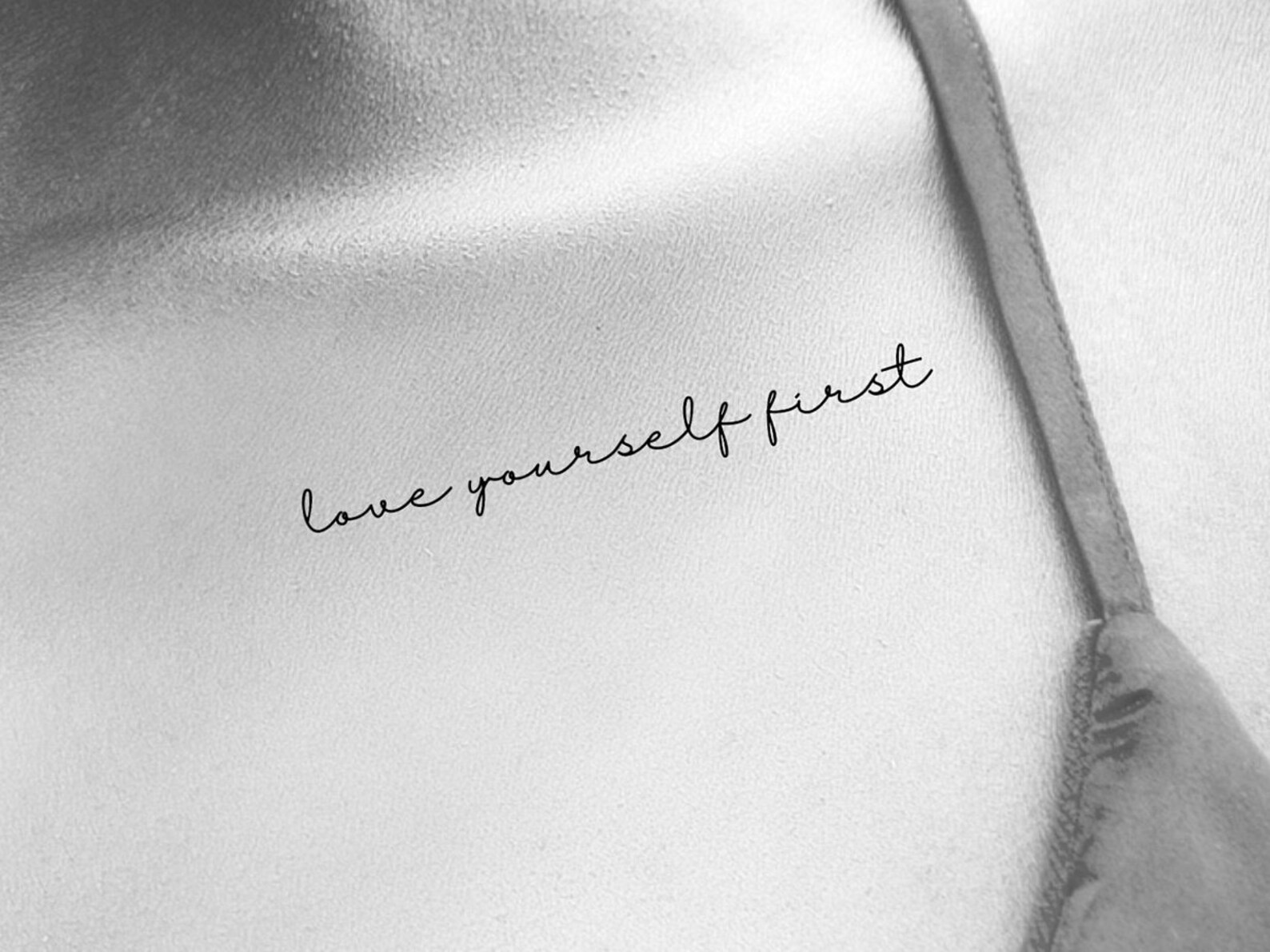 Love Yourself First Temporary Tattoo - Etsy