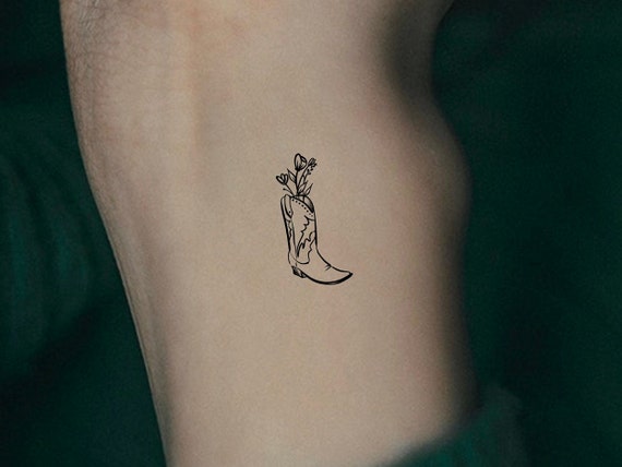 Cute Cowboy Boot Tattoos