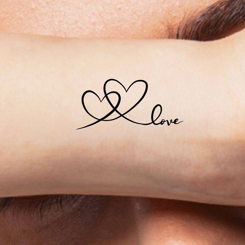 Connecting Hearts Tattoo - Etsy