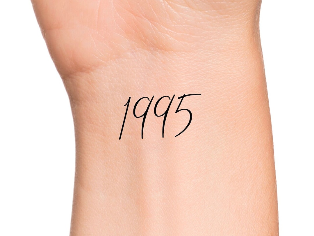 1995 Year Temporary Tattoo - Etsy