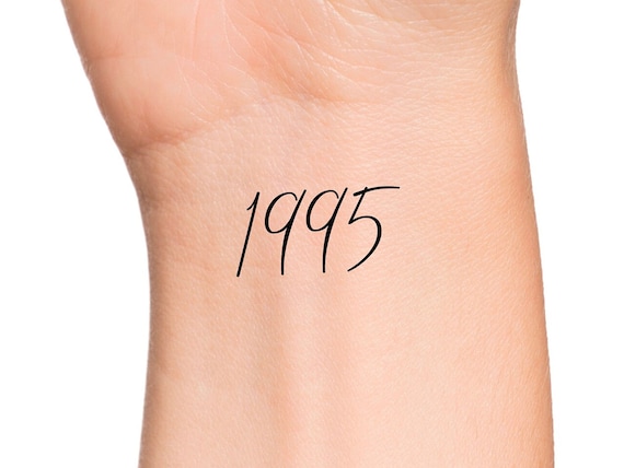 1995 Year Temporary Tattoo - Etsy
