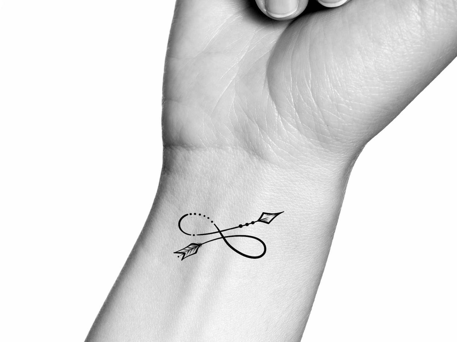 Infinity Arrow Temporary Tattoo - Etsy Australia