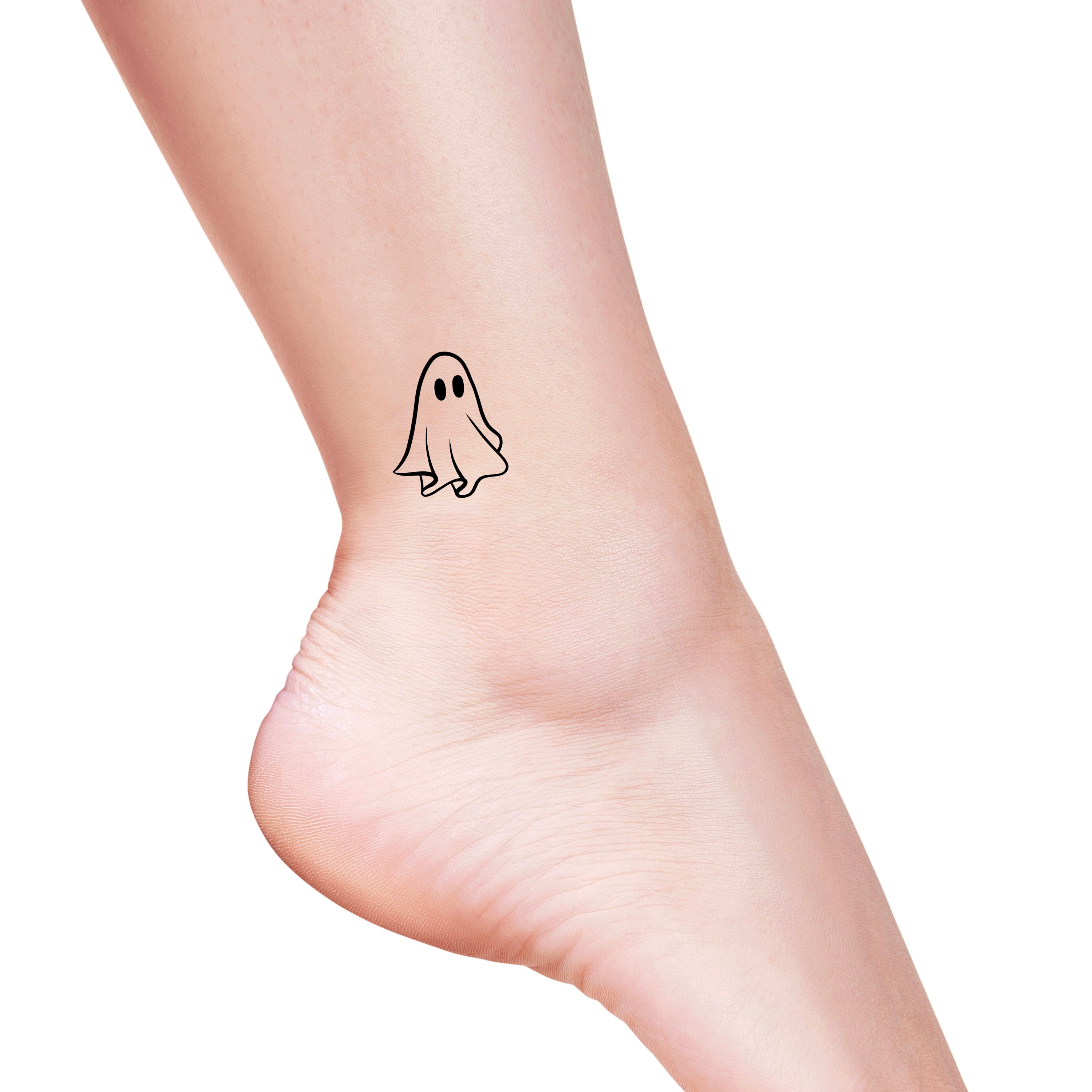 Ghost Temporary Tattoo / Small Ghost Ankle Tattoo - Etsy Australia
