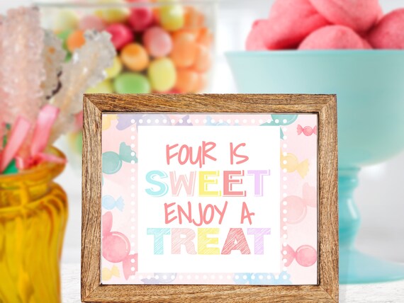 Editable Sweet Celebration Birthday Sign DIGITAL DOWNLOAD - Etsy