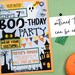 Editable Halloween Birthday Invitation Template, Printable Boo-thday ...