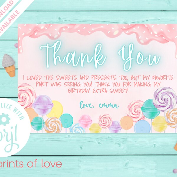 Thank You With Candy - Etsy