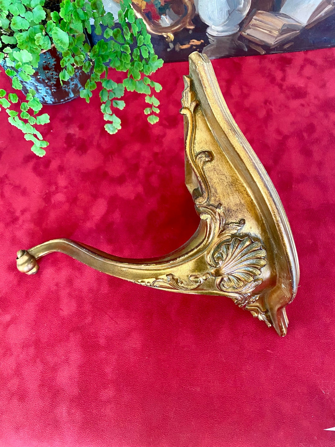 Antique Baroque Style Console, Gilded Corner Wall Shelf. - Etsy