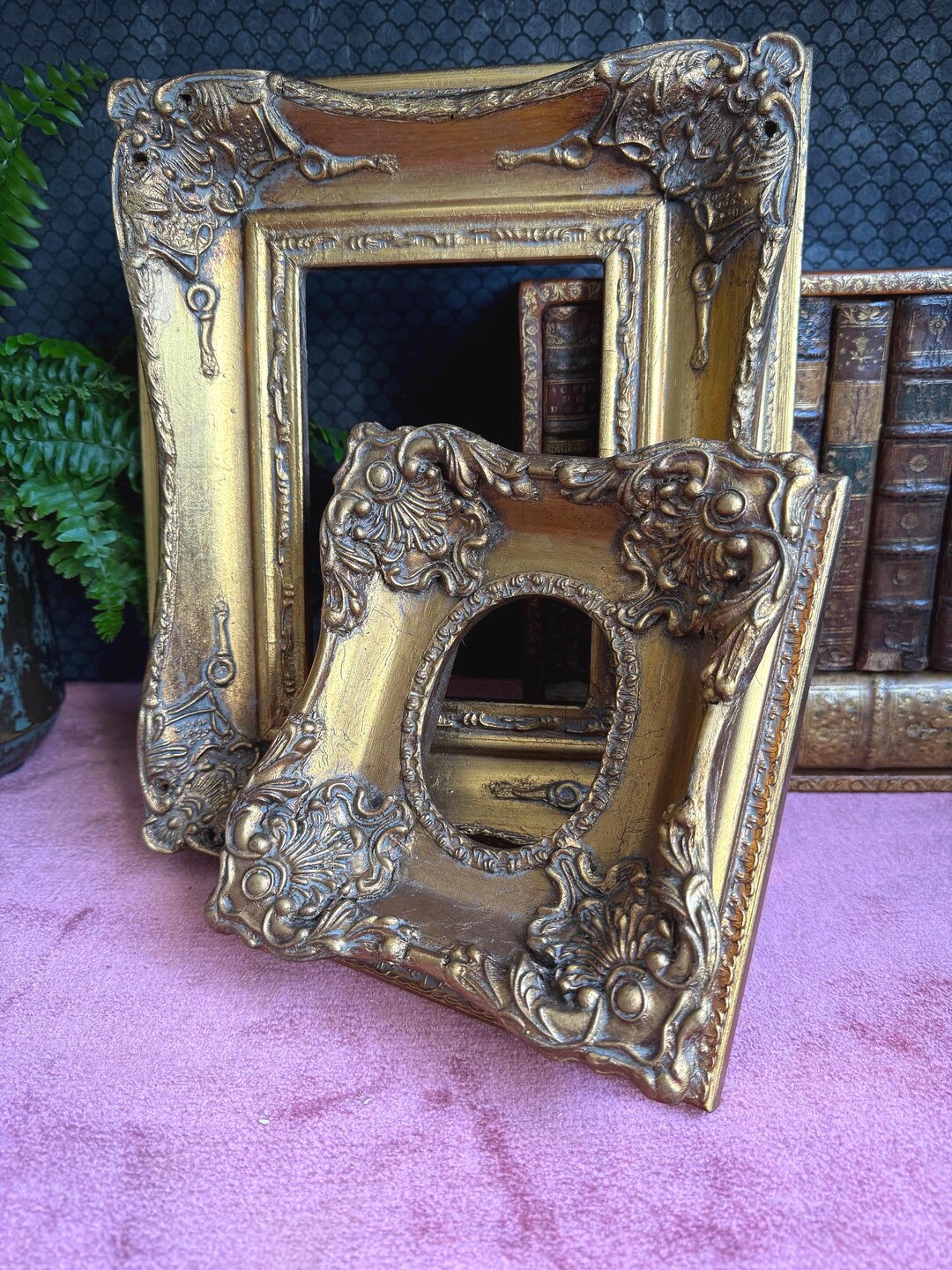 Antique Baroque Style Frames, in Wood and Carved Stucco, Gilded With ...