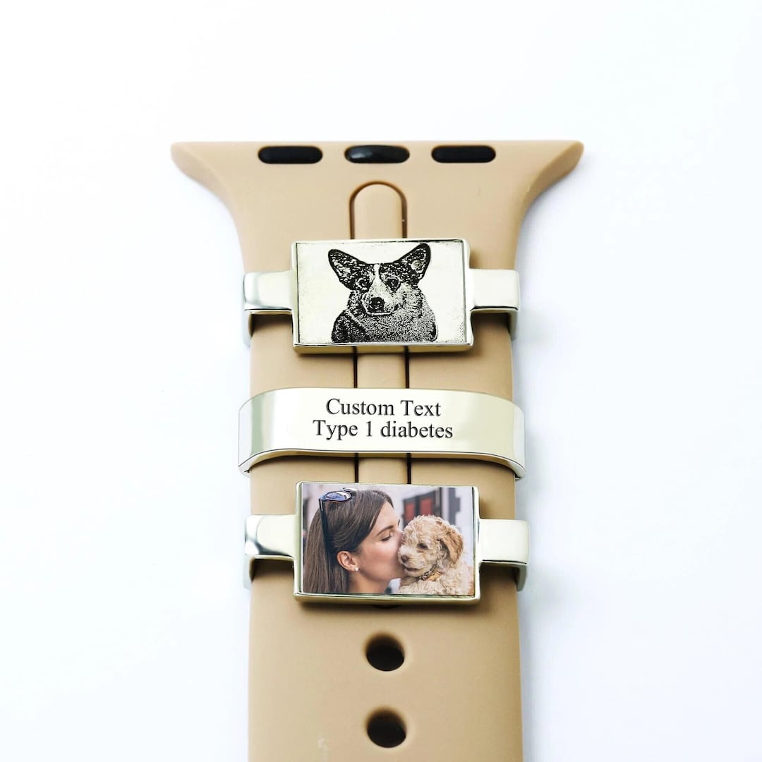 Personalized Watch Band Charm, Custom Photo Smart Watch Charm ...