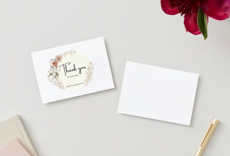 Printable Thank You Card Template - Etsy
