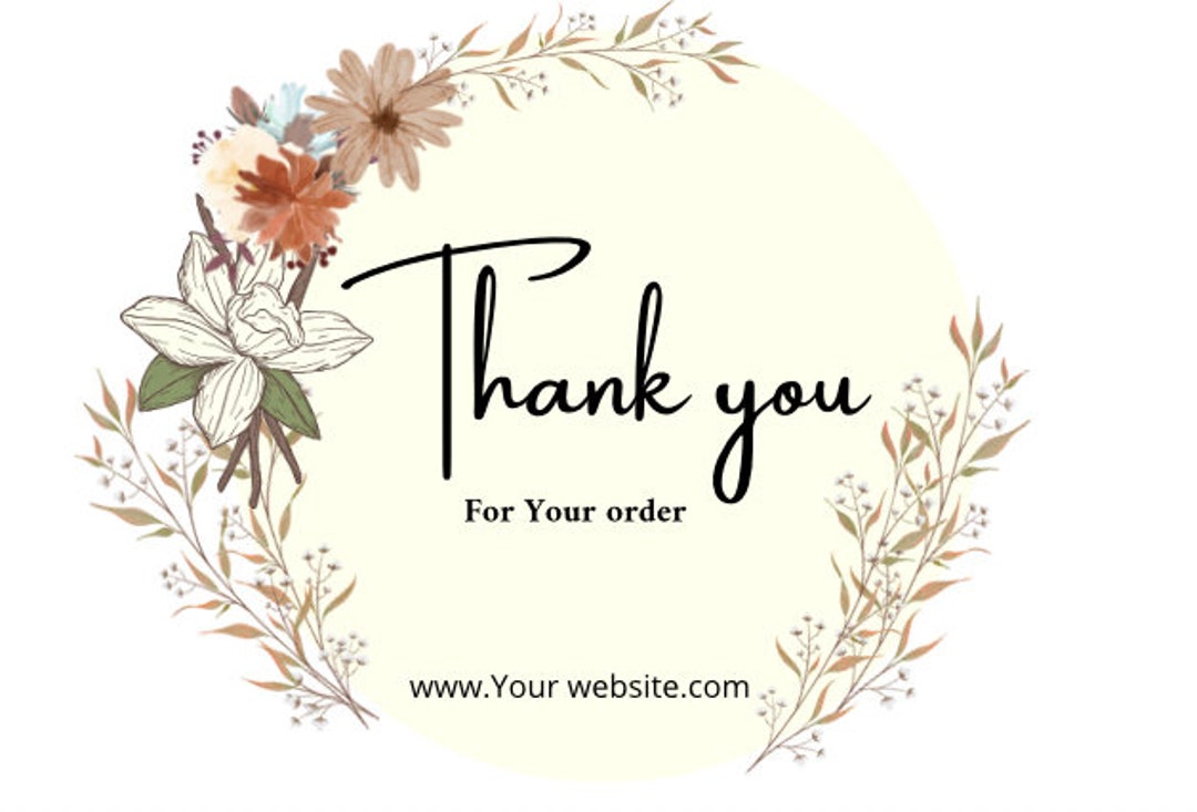 Printable Thank You Card Template - Etsy