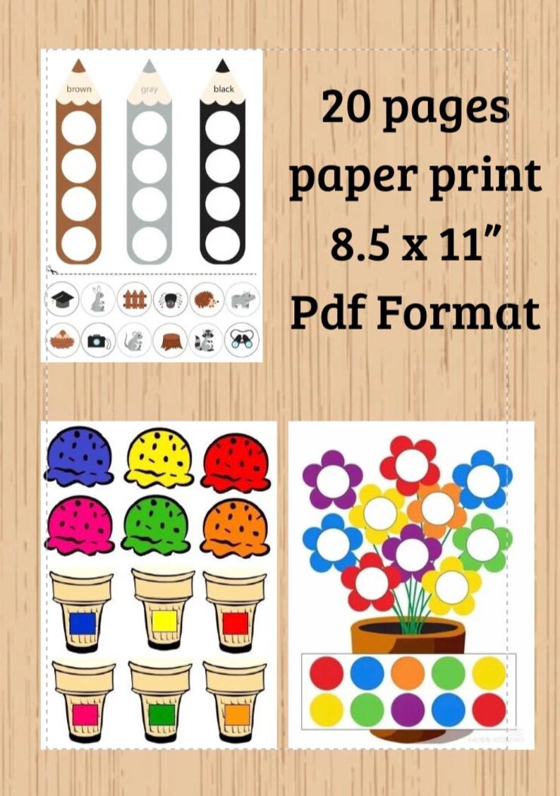 Cut and Paste Printable, Cutting Activity, Pre School Activity, Scissor ...