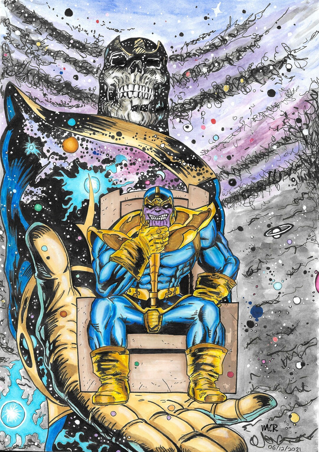Thanos the Mad Titan and the Astral Regulator - Etsy