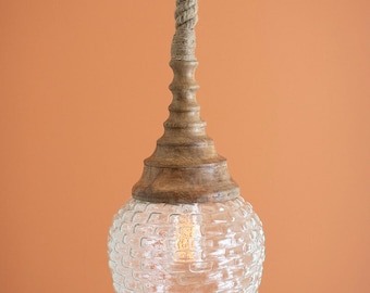 Rope Pendant Light | Etsy