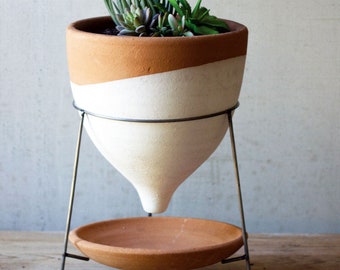 Terracotta Funnel Planter | Etsy