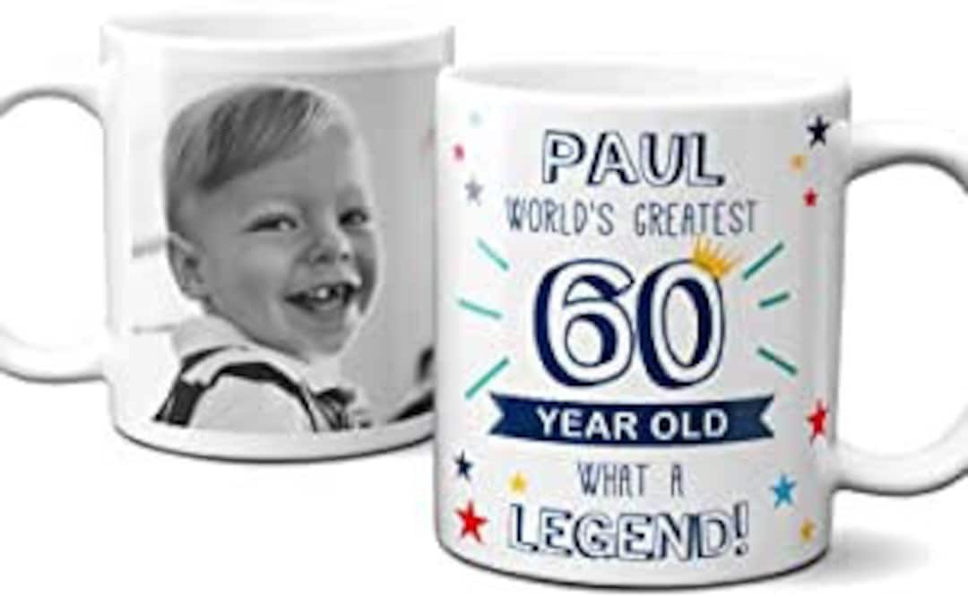 Personalised 60th Birthday Mug a Special Personalized Cup Gift or ...