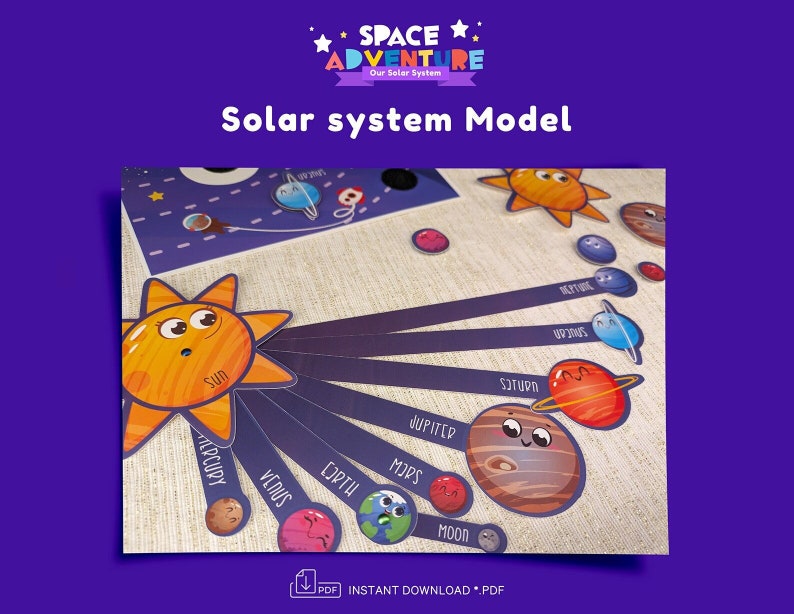 Solar System Model for Learning About the Planets Order. Downloadable ...