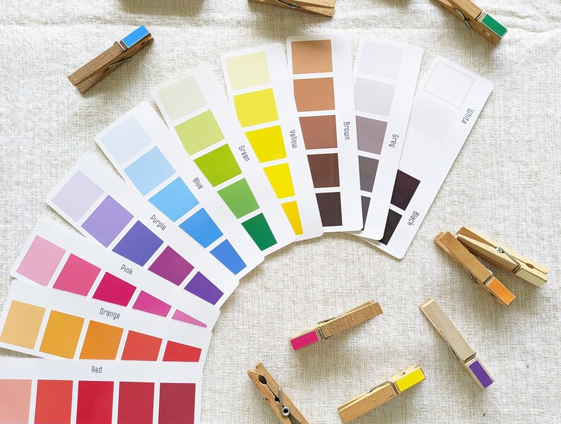 Color Sorting Game With Clothespins, Enhance Fine Motor Skills ...