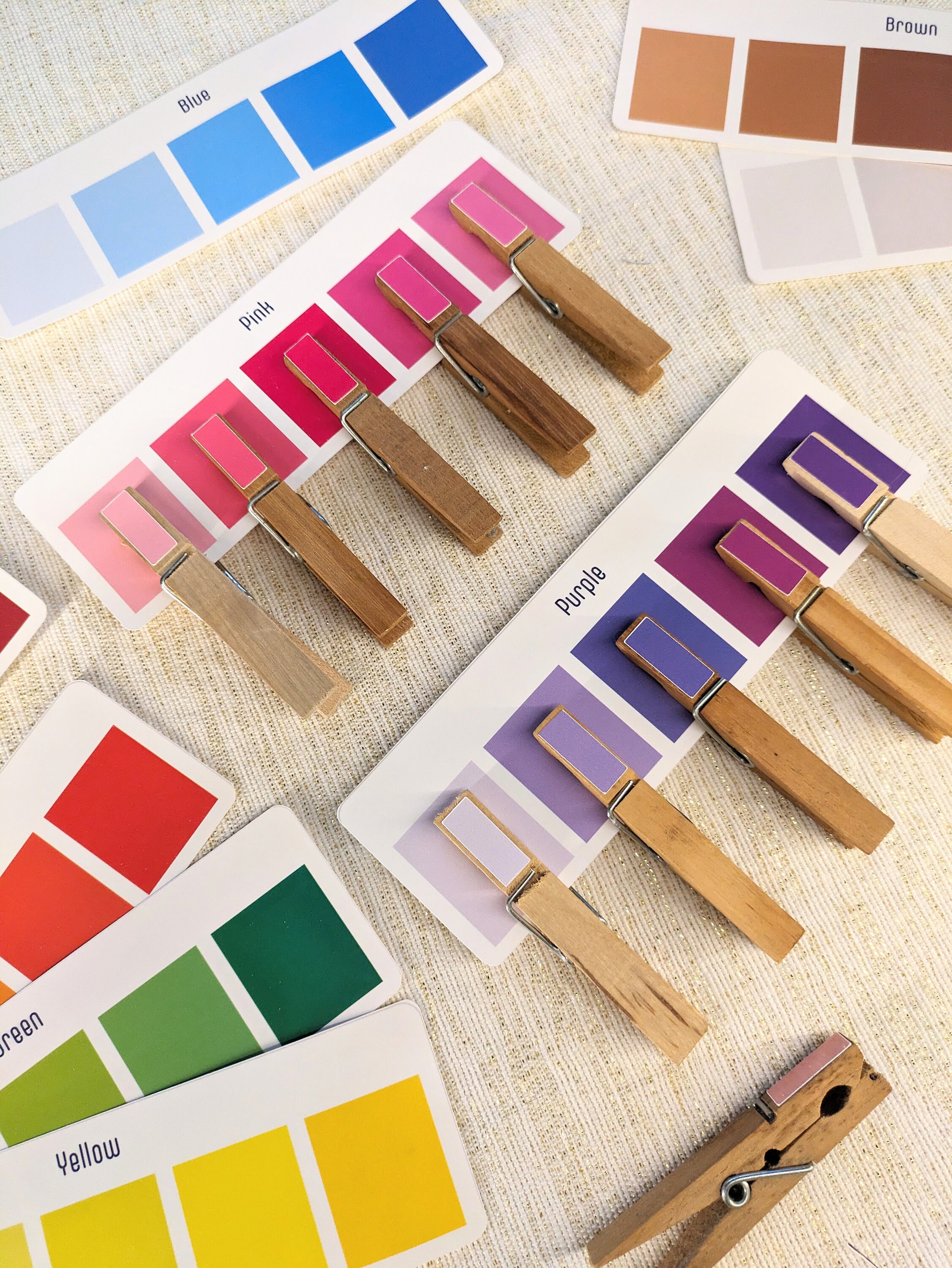 Color Sorting Game With Clothespins, Enhance Fine Motor Skills ...