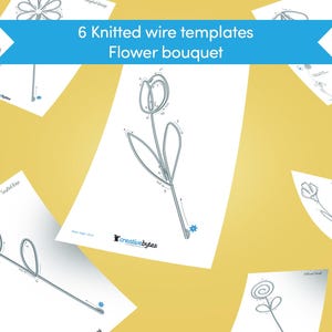 Knitted Wire Flower Templates | DIY Wire Art | Tricotin Icord Patterns ...