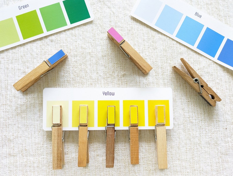 Color Sorting Game With Clothespins, Enhance Fine Motor Skills ...