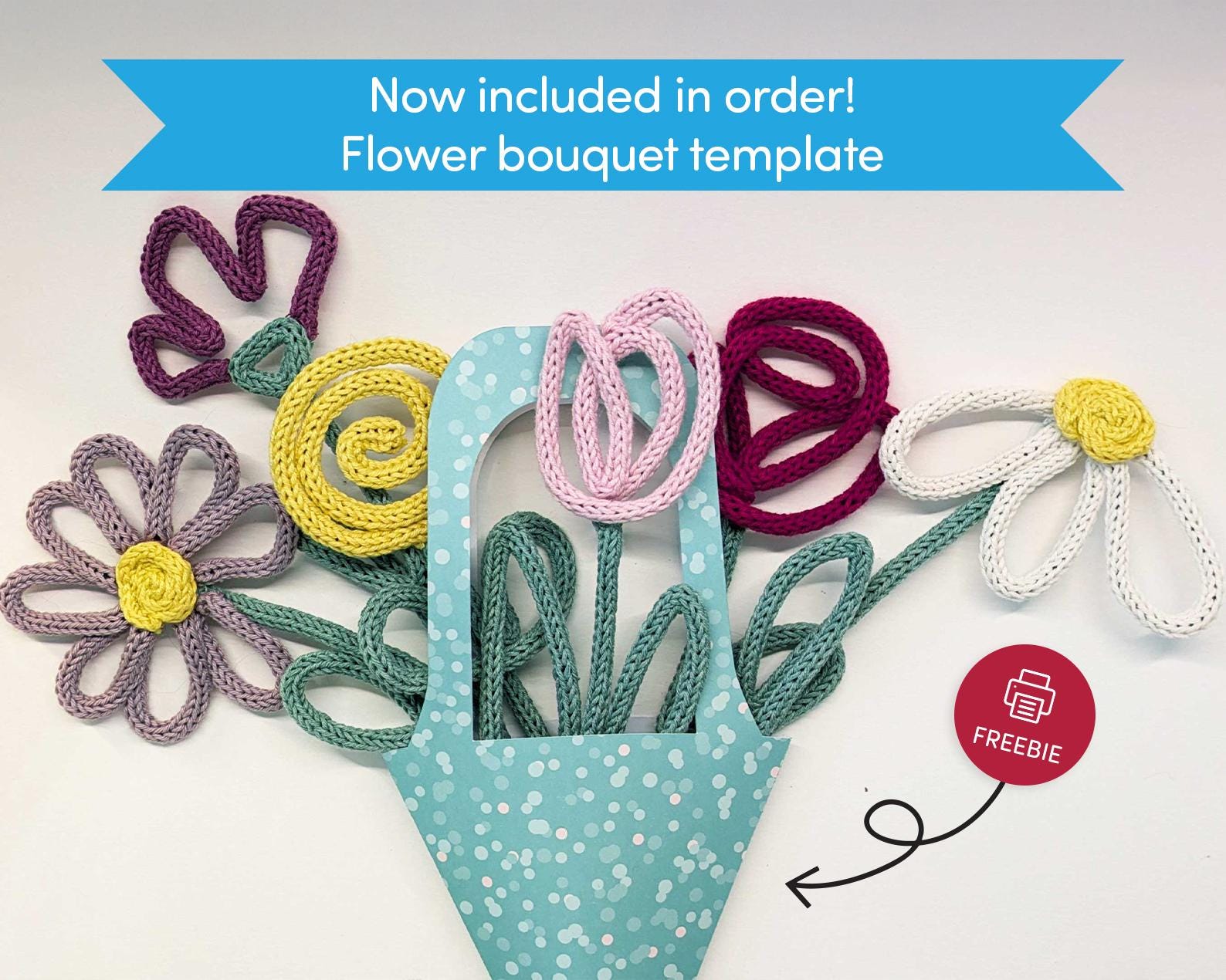 Knitted Wire Flower Templates | DIY Wire Art | Tricotin Icord Patterns ...