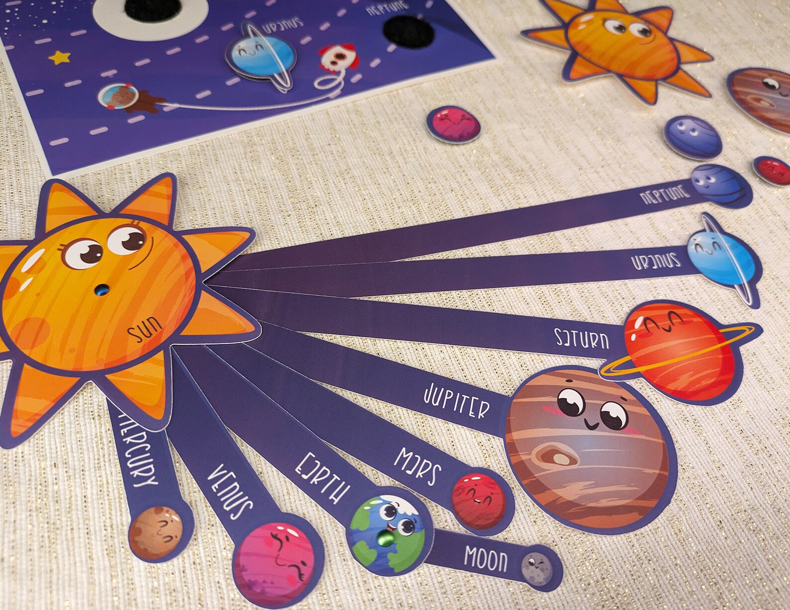 Solar System Model for Learning About the Planets Order. Downloadable ...