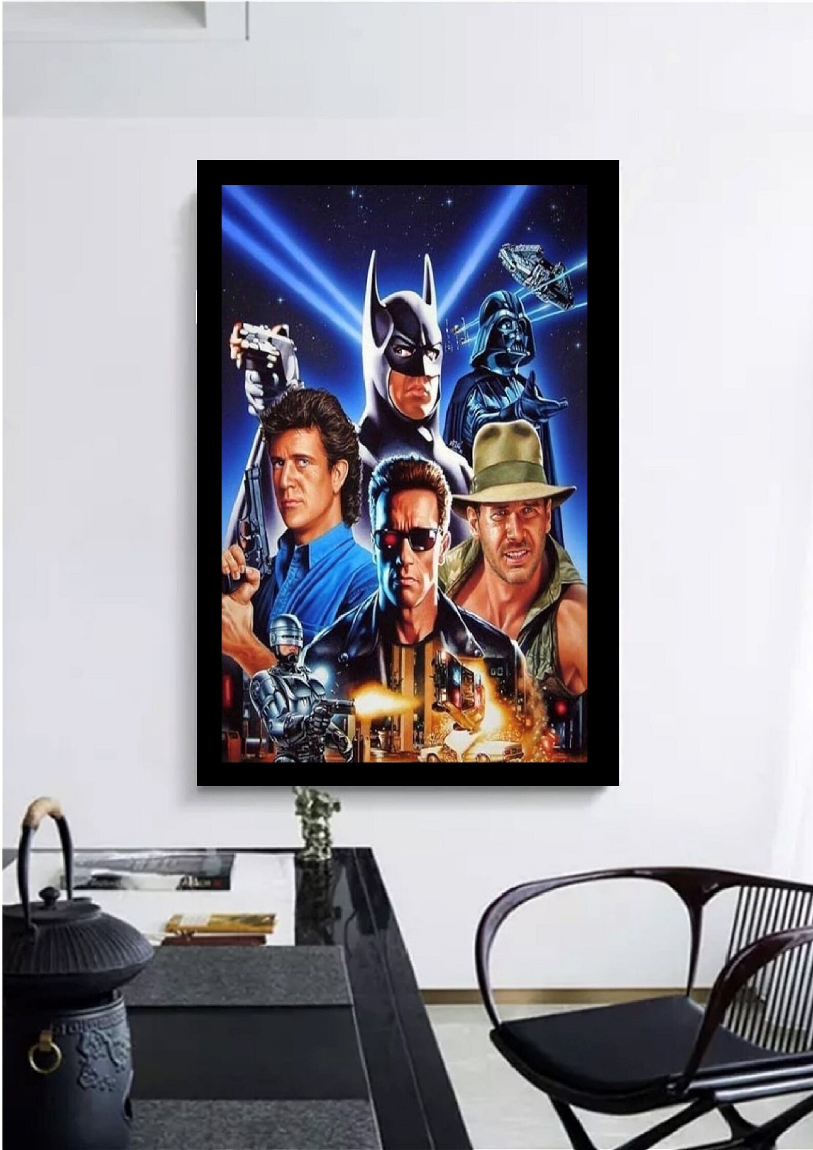 Retro Movie Poster 80s Movie Icons Size A3 - Etsy