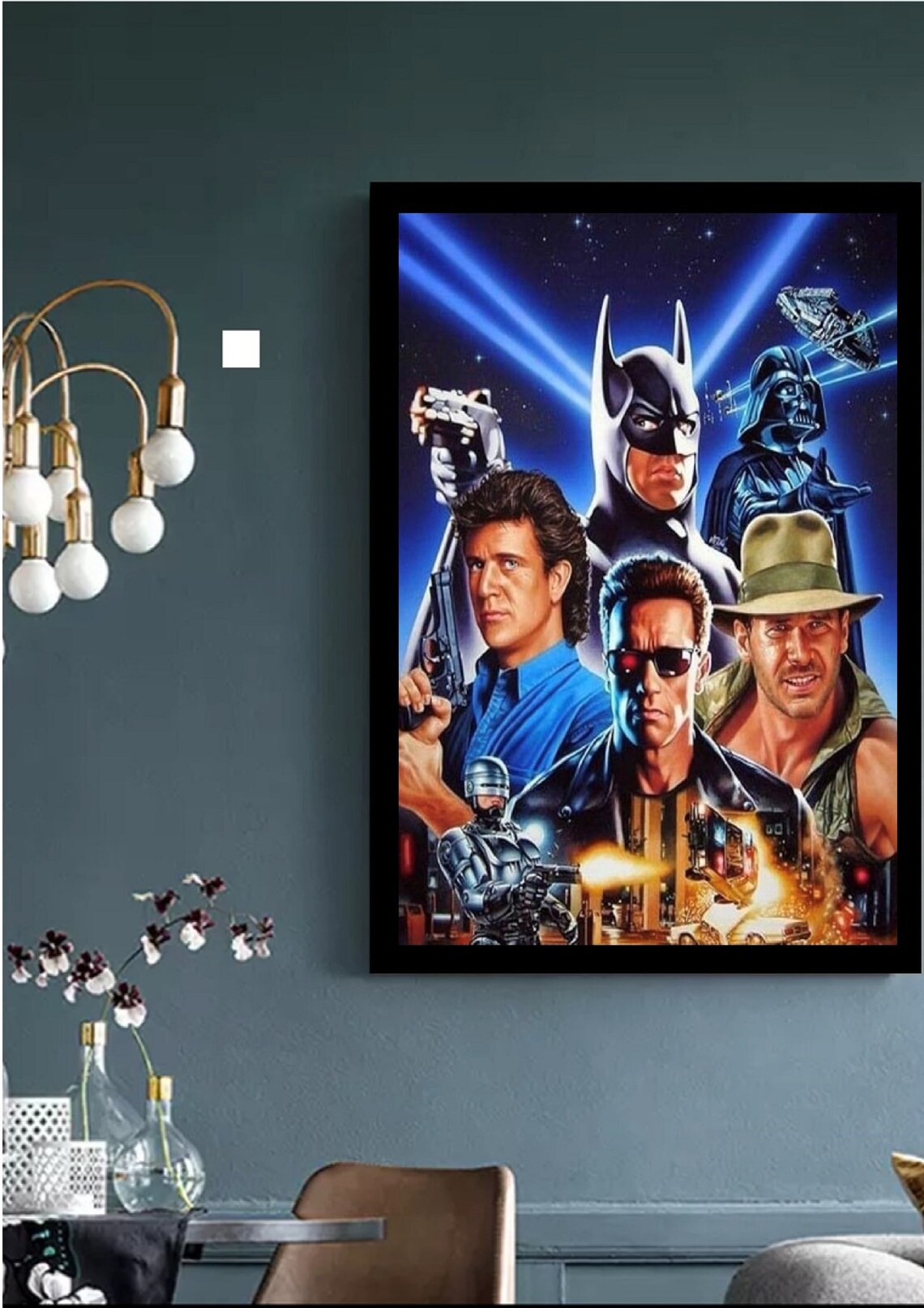 Retro Movie Poster 80s Movie Icons Size A3 - Etsy