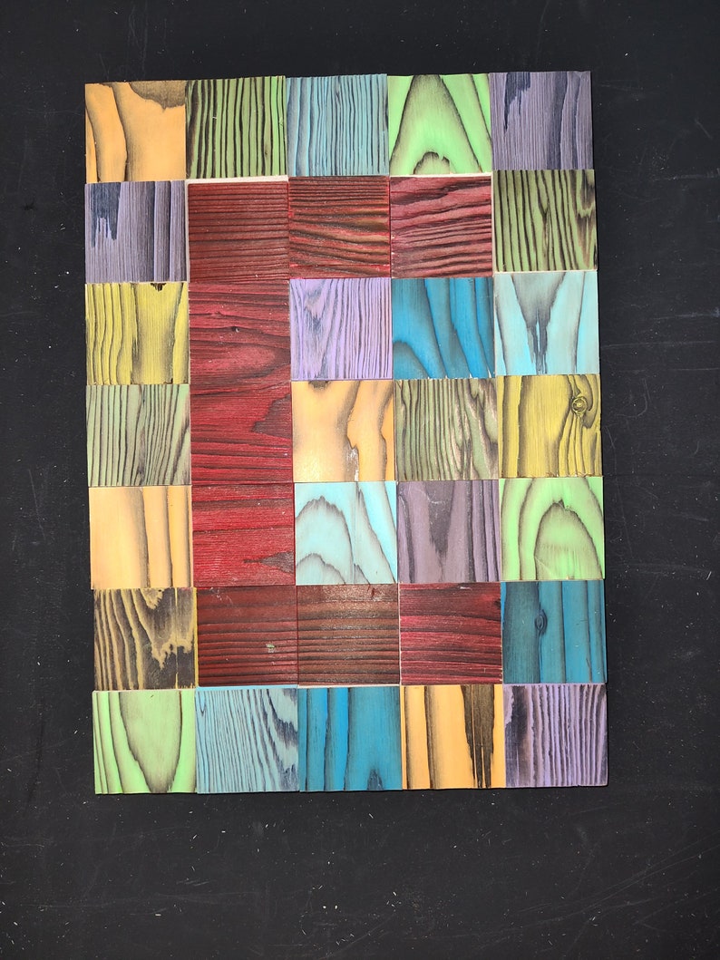 10 X 14 Multi Colored Shou Sugi Ban Letters - Etsy