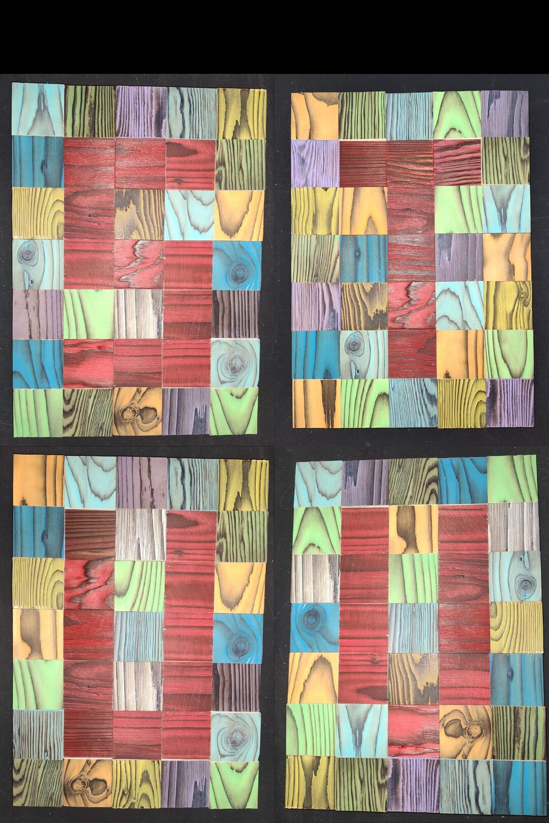 10 X 14 Multi Colored Shou Sugi Ban Letters - Etsy