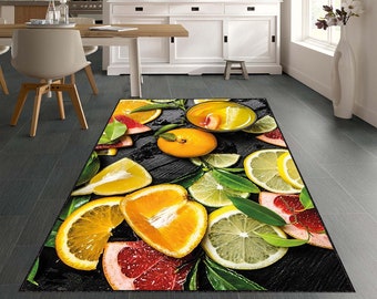 Fruit Kitchen Rug - Etsy