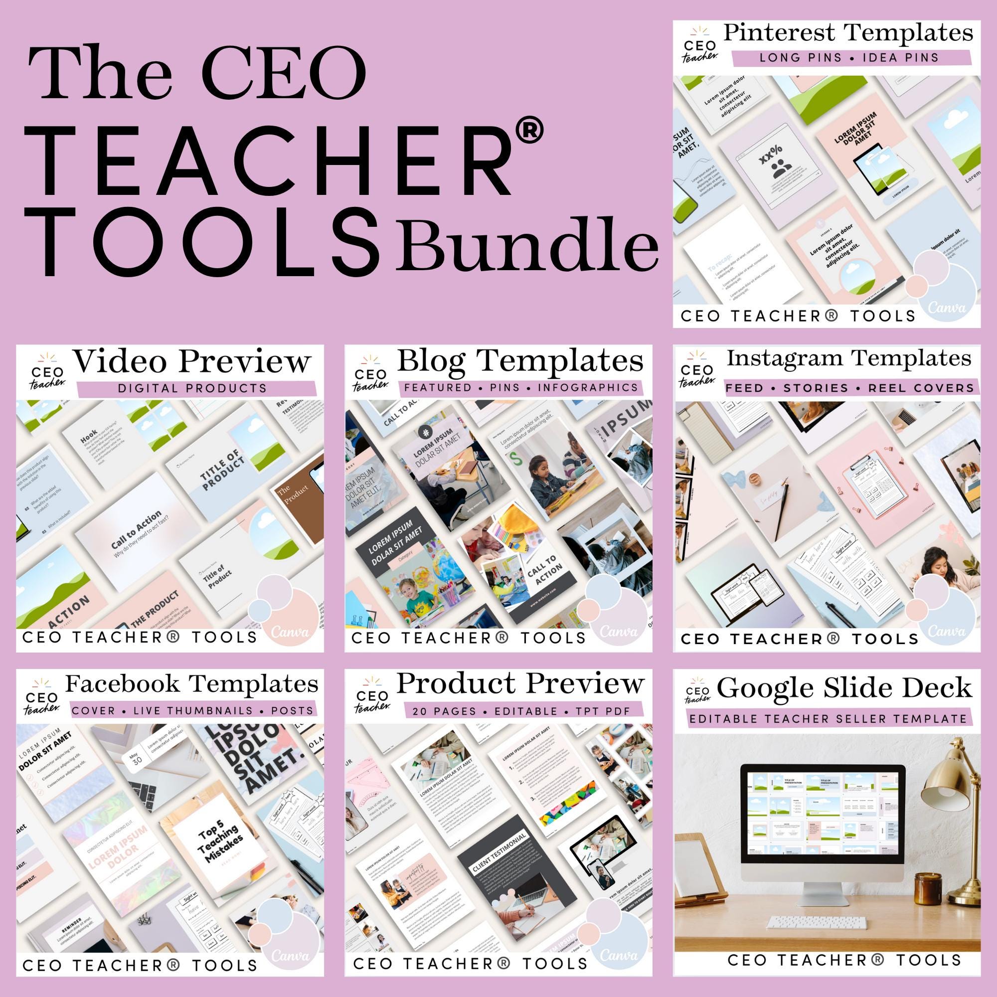 Best Canva Templates for Teachers - Etsy