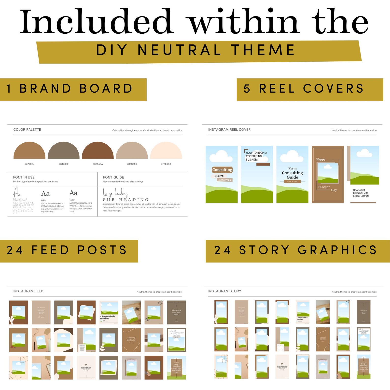 Templates for Instagram - Teacher Edition - Etsy