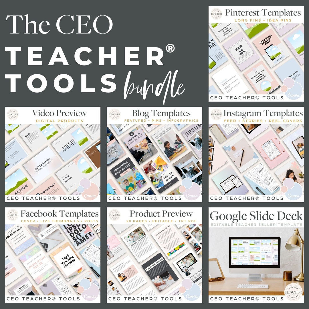Best Canva Templates for Teachers - Etsy