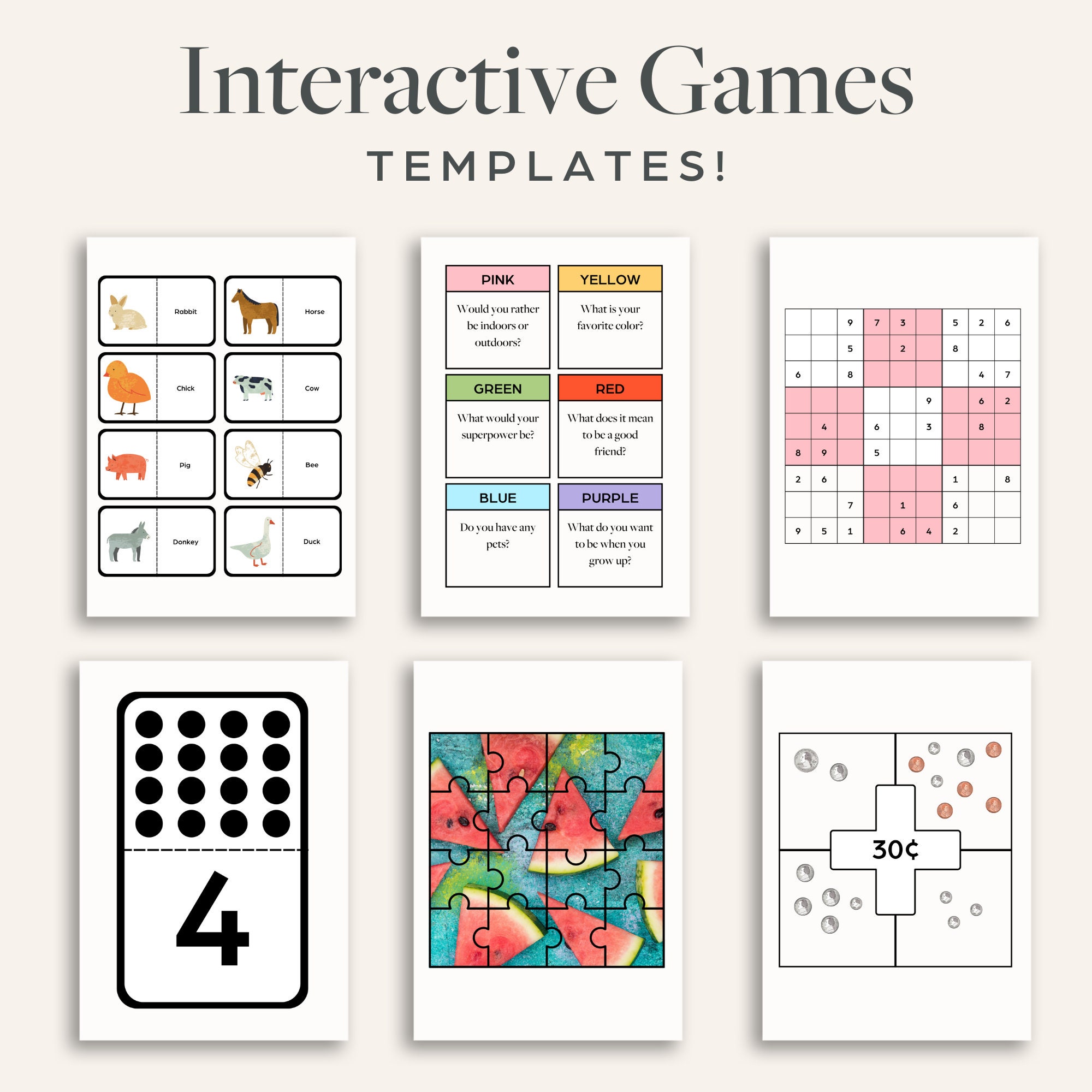 Templates for Game Boards - Etsy