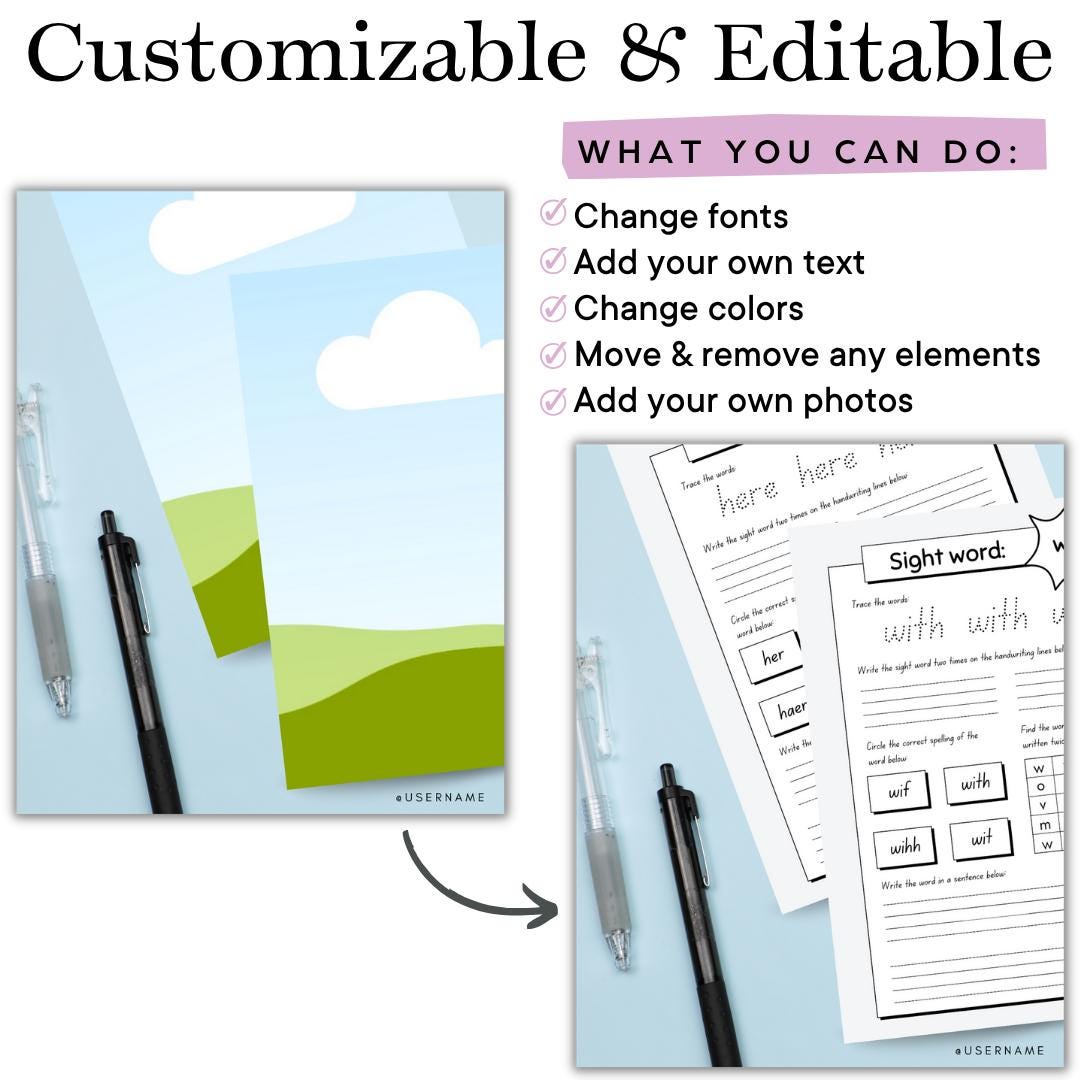 Canva Instagram Templates for Teachers - Etsy