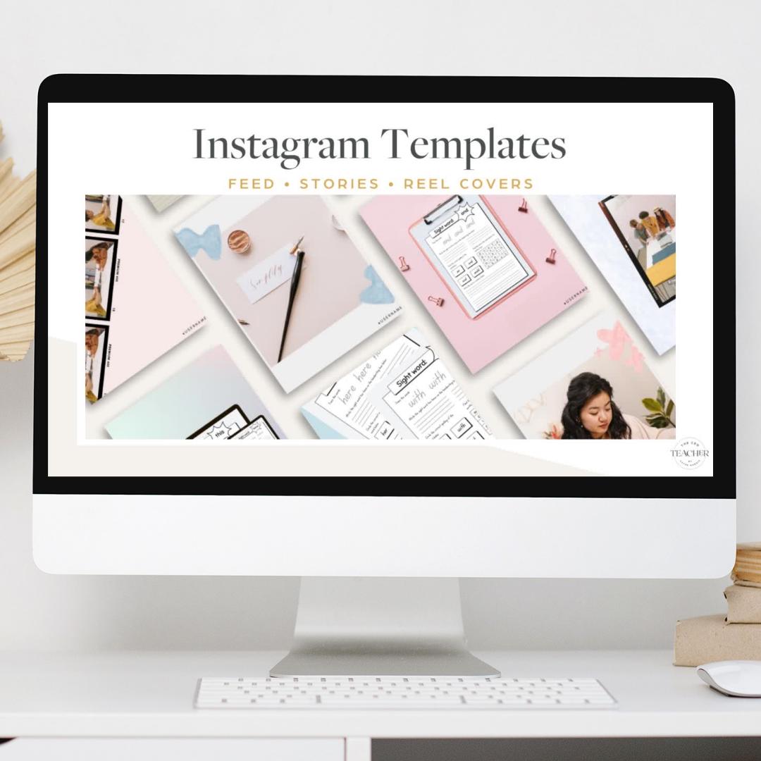 Canva Instagram Templates for Teachers - Etsy