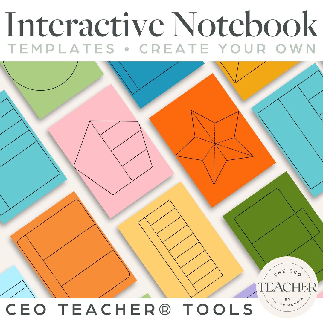 Interactive Notebook Templates - Etsy Interactive Notebook Templates - Etsy