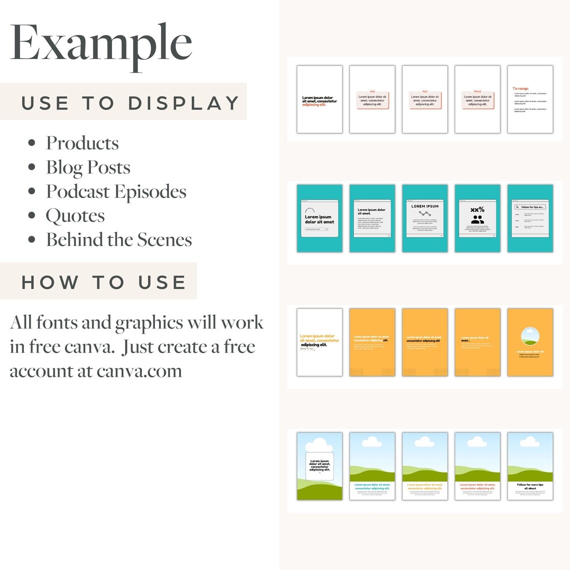 Pinterest Pin Templates for Teachers - Etsy