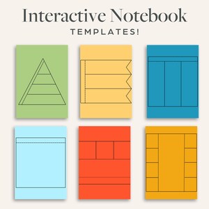 Interactive Notebook Templates - Etsy